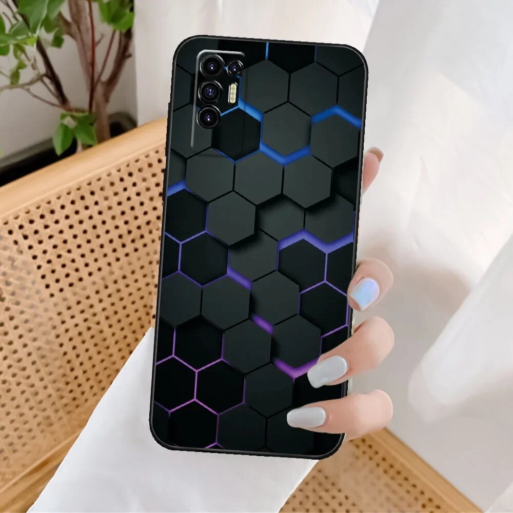 Чехол для Tecno Pova 2, черный, B0321