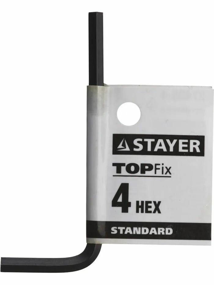 Имбусовый ключ STAYER STANDARD 4 мм 27405-4