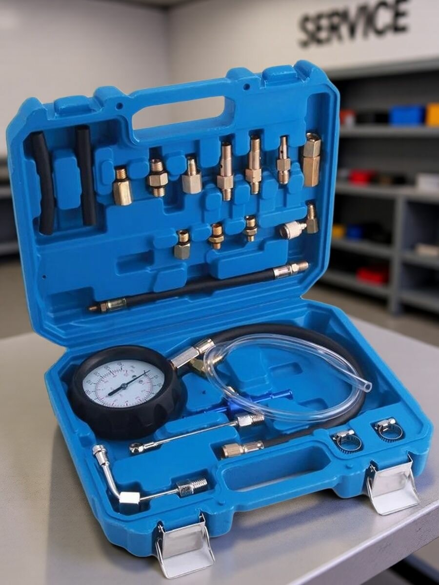 Тестер давления топлива в бензиновых двигателях Car-Tool CT-H004