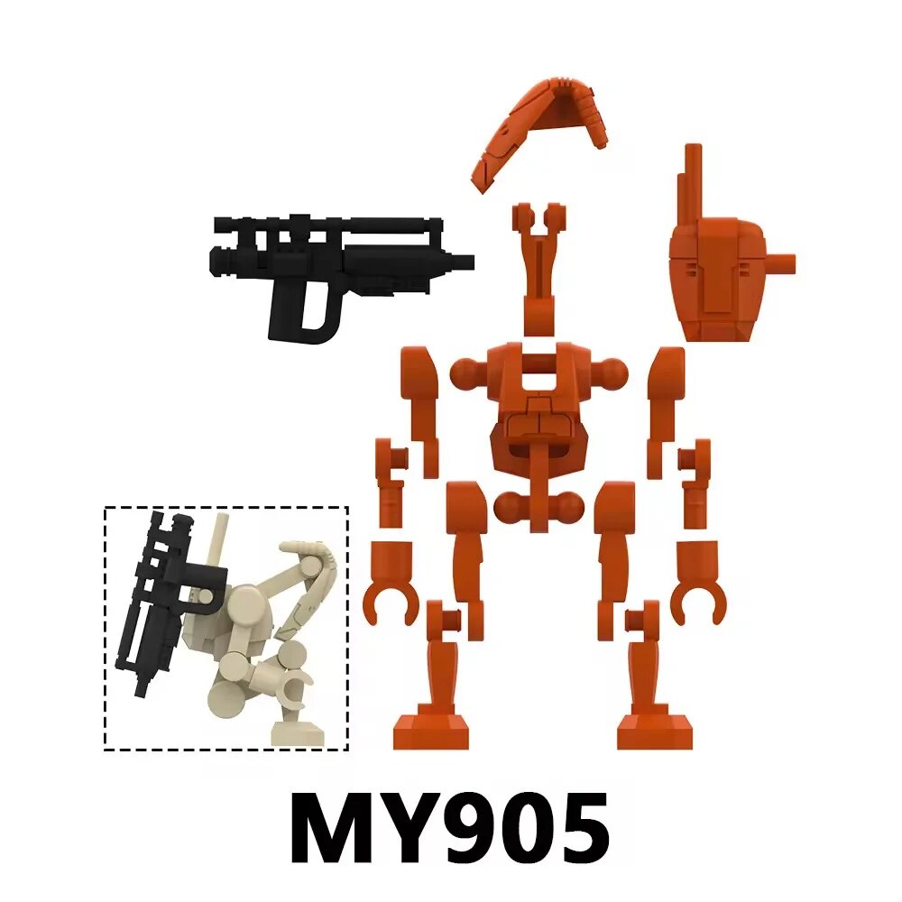 Минифигурка Боевого Дроида-воителя Hot Toys MY905