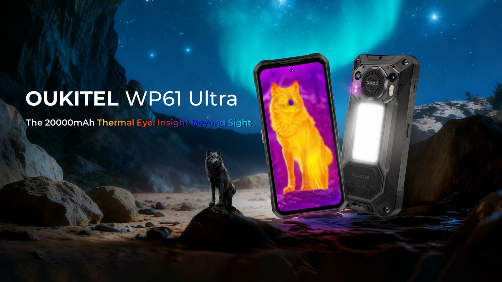 Смартфон OUKITEL WP61 ULTRA 36 ГБ (12+24) + 512 ГБ 20000mAh Черный
