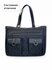 Сумка тоут GUCCI Canvas Abbey Tote, темно-синий/черный
