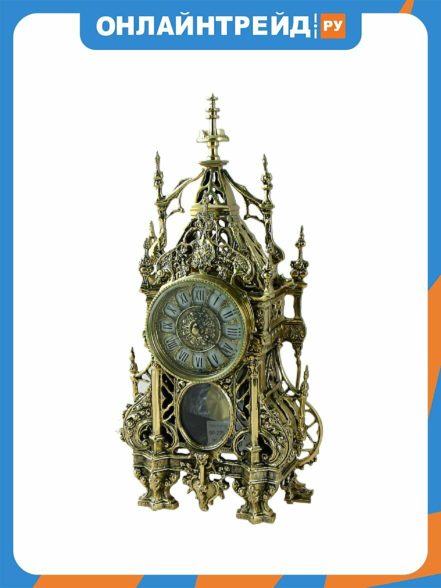 Часы Belo DE Bronze Кафедрал c маятником, золото BP-27012-D