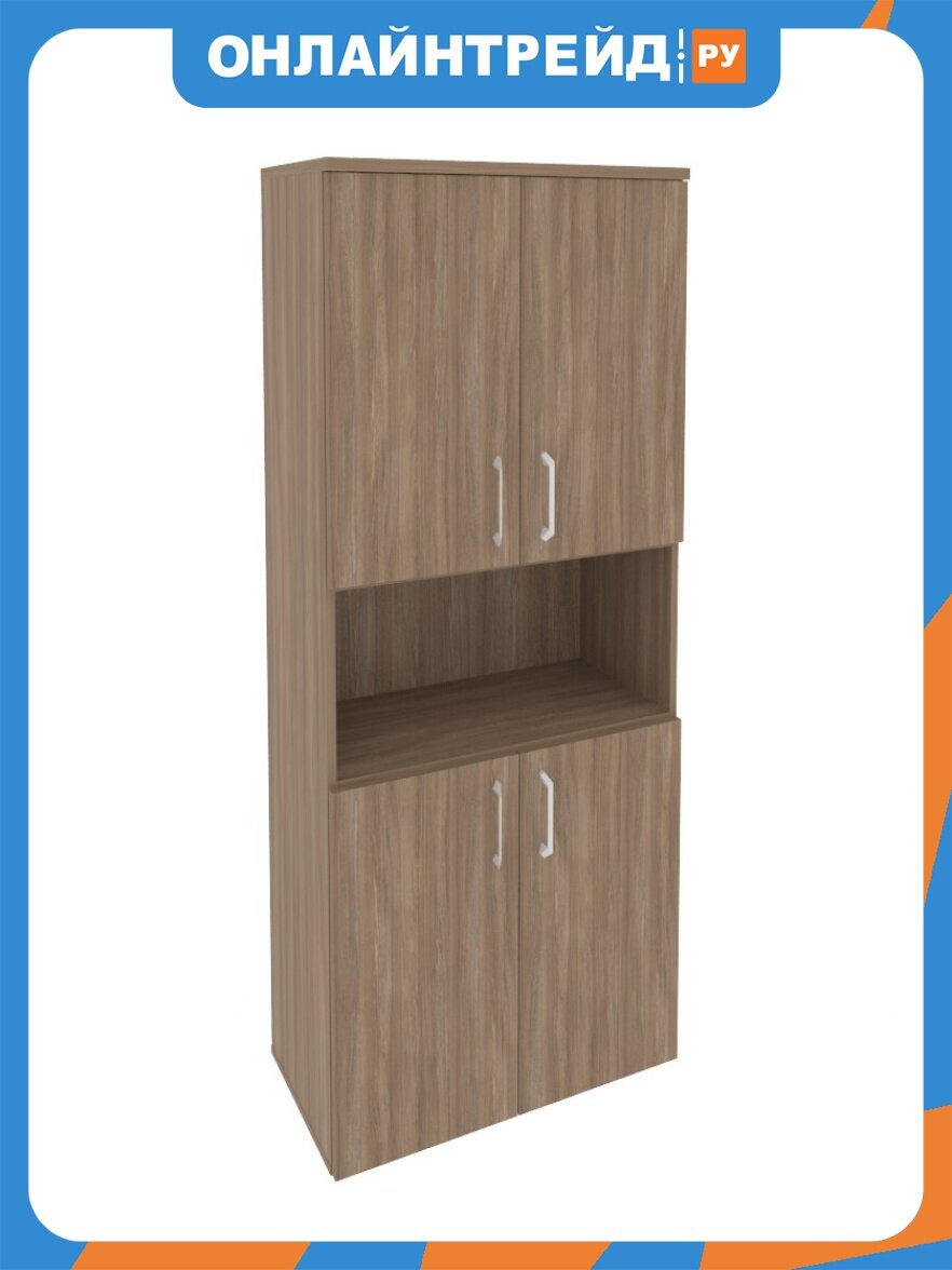 Шкаф офисный Riva CHAIR высокий широкий O. ST-1.5 Дуб аризона 800*420*1977 Onix