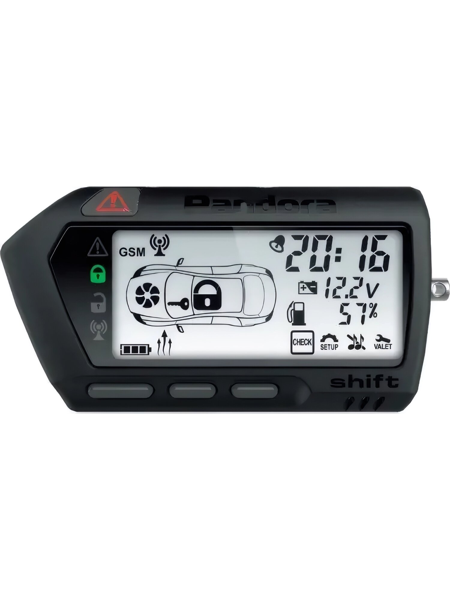 Запасной ЖК-брелок Pandora с обратной связью DXL LCD 705 для автосигнализаций Pandect X-2010, Pandect X-2050, Pandect X-3000, Pandora DXL 3945, Pandora DXL 3945 Pro