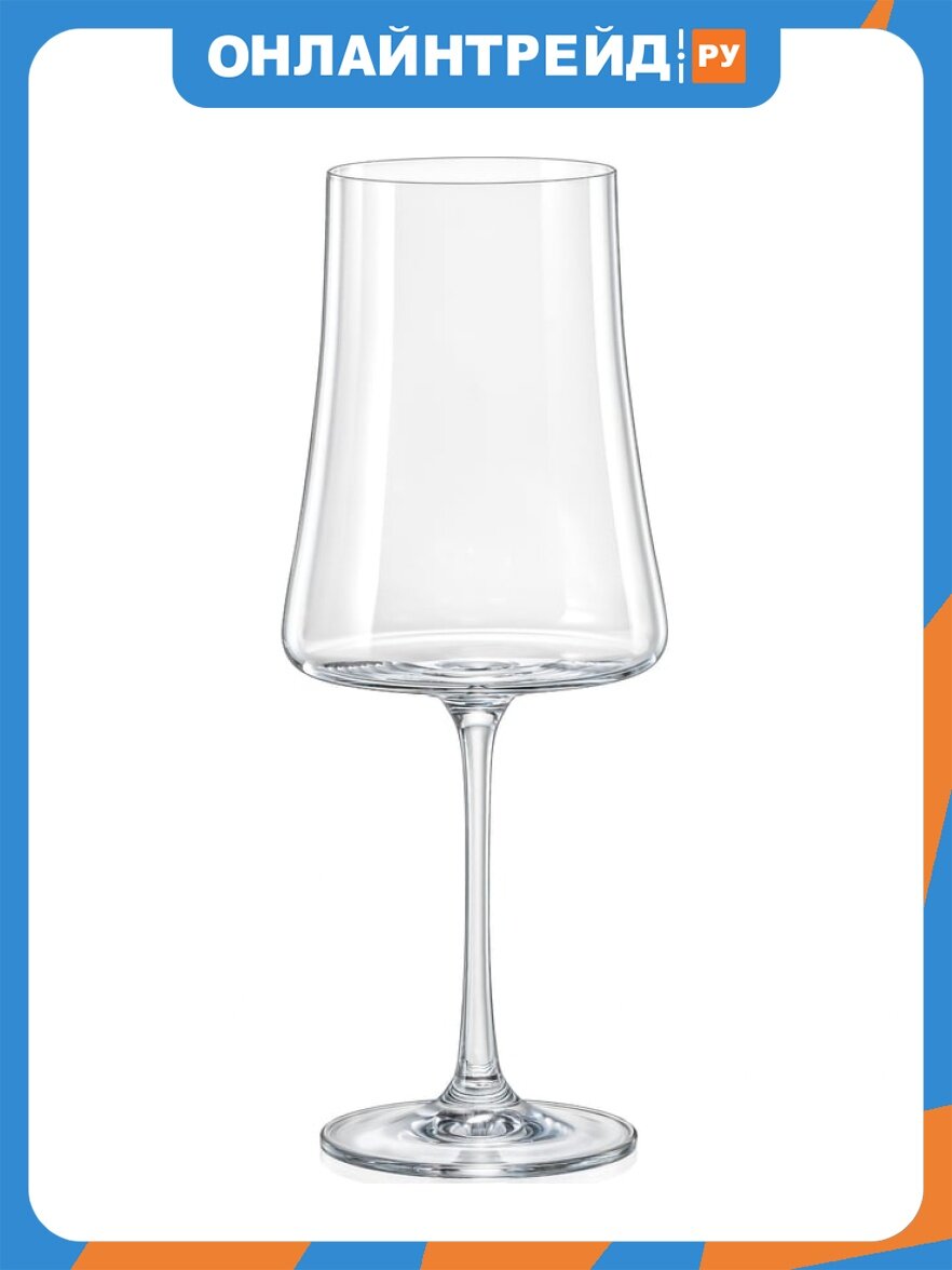 Набор бокалов для вина Crystalex XTRA CR460101X 6 шт, 460 мл.