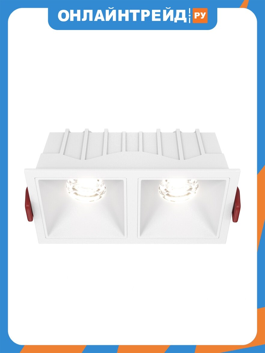 Встраиваемый светильник Maytoni Alfa LED DL043-02-10W4K-SQ-W