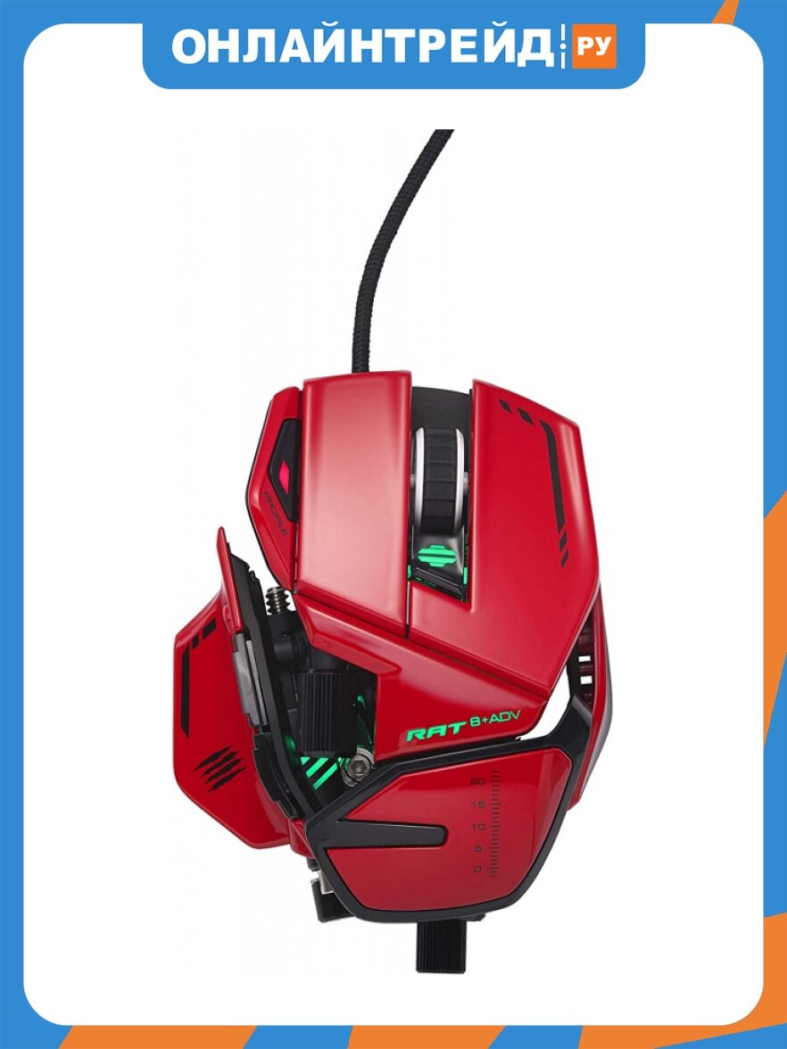 Мышь Madcatz Mad Catz R.A.T. 8+ ADV красная (MR06DCINRD000-0)