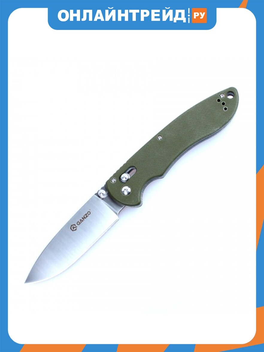 Нож складной Ganzo G740, зелёный
