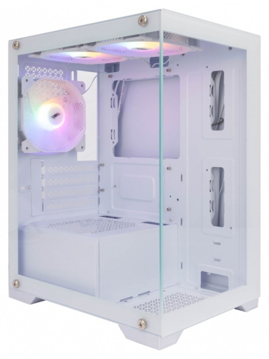 Корпус 1STPLAYER MIKU Mi2, белый (Mi2-WH-3F1-W)