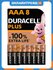 Элемент питания Duracell Plus LR03 AAA бл 8