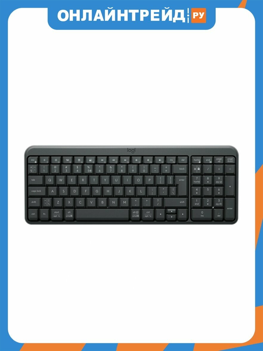 Клавиатура Logitech K250 Compact беспроводная графит