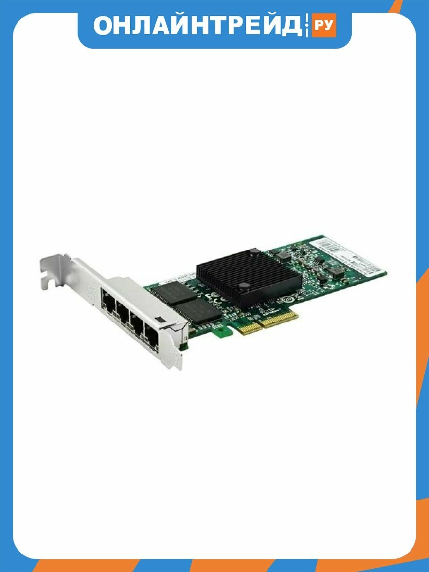 Сетевая карта Lr-link 4 порта 10/100/1000 Base-T на чипе Intel Intel i350, LREC9724PT, low profile full height