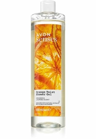 Средство для душа avon senses orange twist, 500 мл