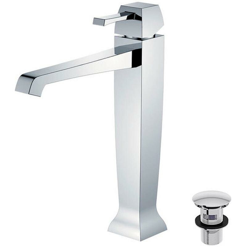 Смеситель для раковины Caprigo Diamante 50-023-crm хром, рычажное управление, латунь