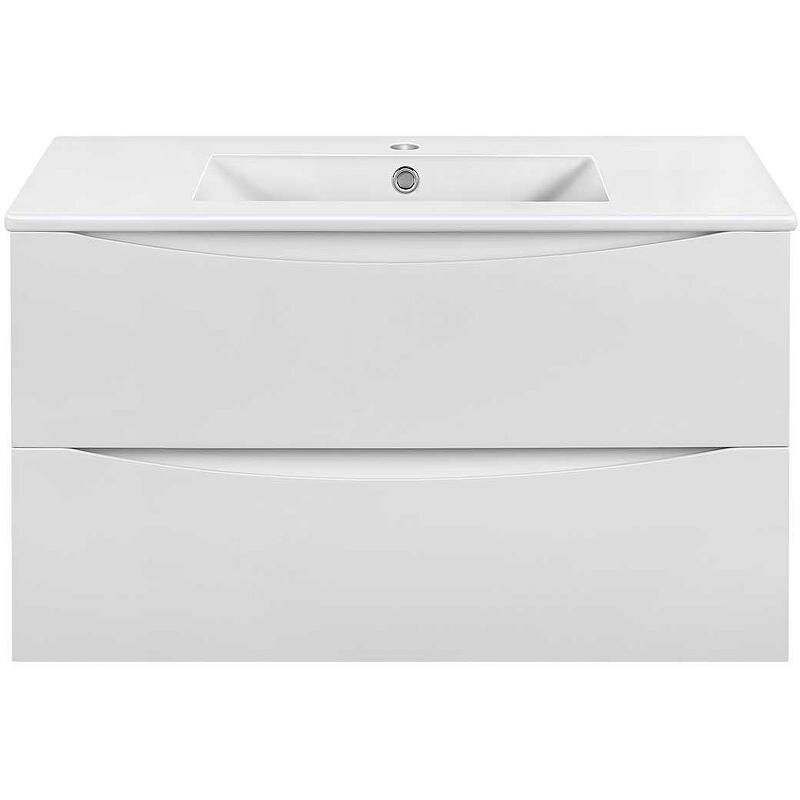 Тумба под раковину Vincea Mia Slim 90 VMC-2MC900S1GW подвесная G.White