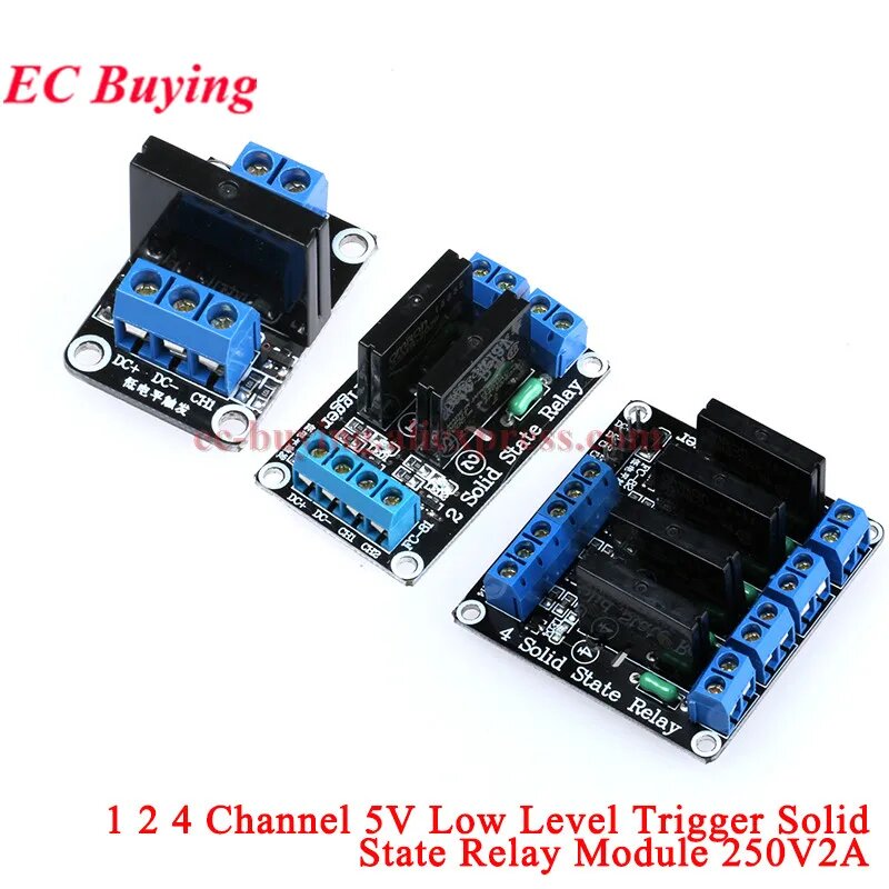 1 Channel 5A High-trigger Solid-state Relay Module DC3-32V — фото 1