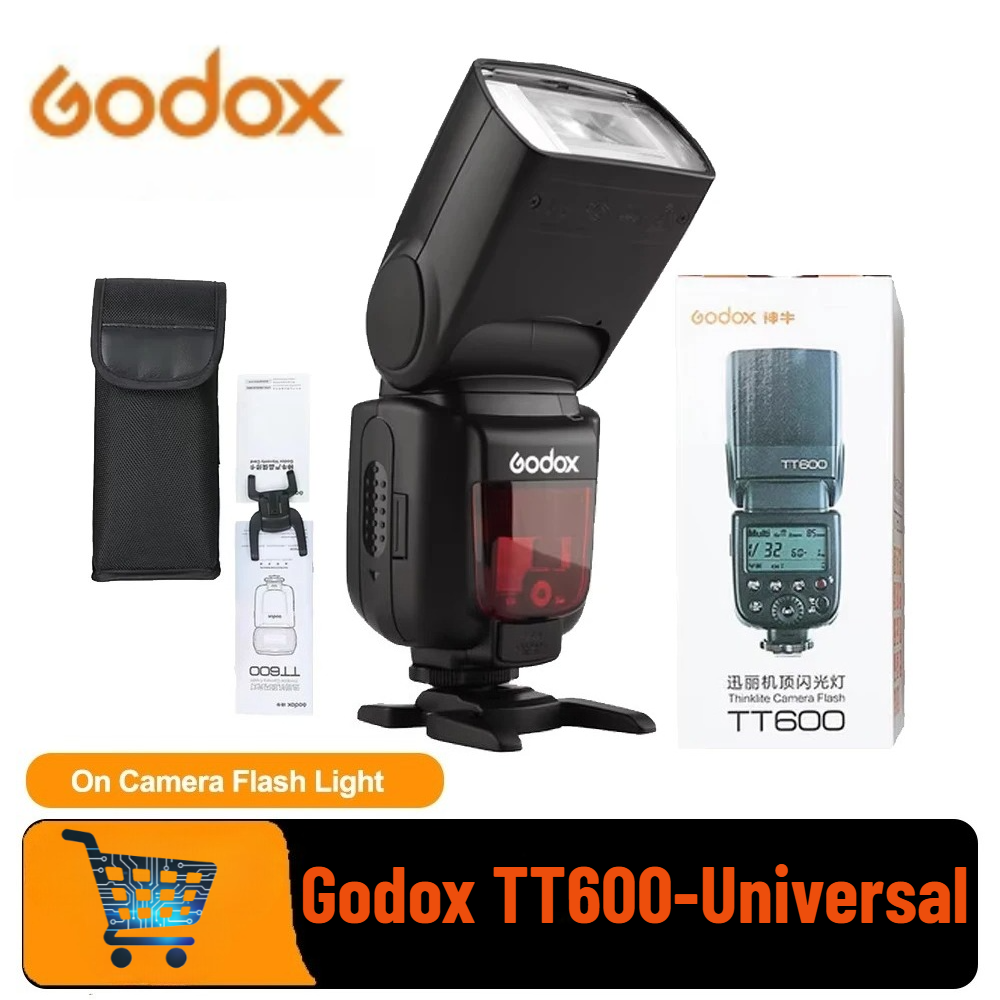 Godox TT600 2.4G Беспроводная вспышка GN60 с основной камерой для Canon, Nikon, Benter, Olympus, Fuji
