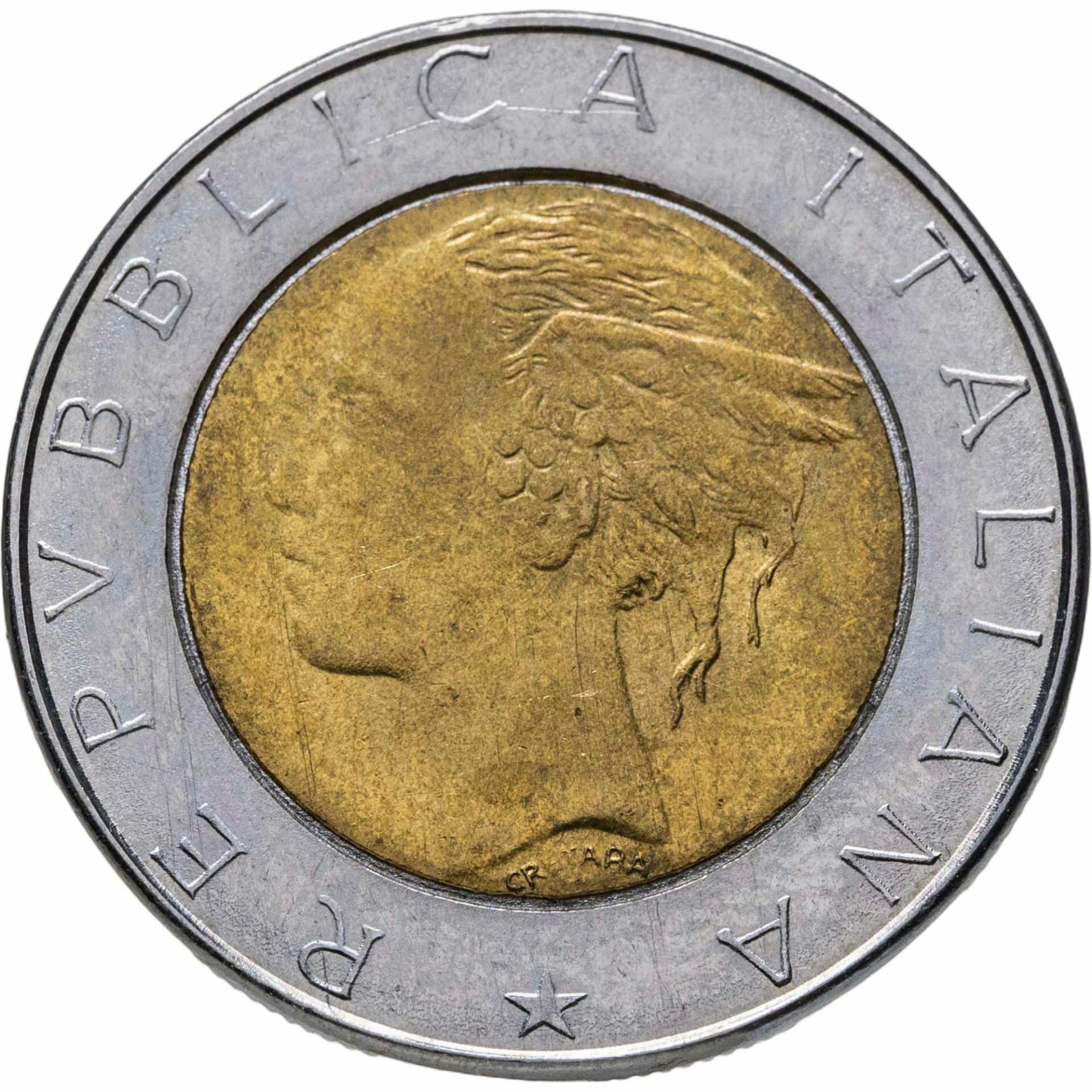 Италия 500 лир 1988 "Квиринальский дворец", Биметалл, в сохранности XF