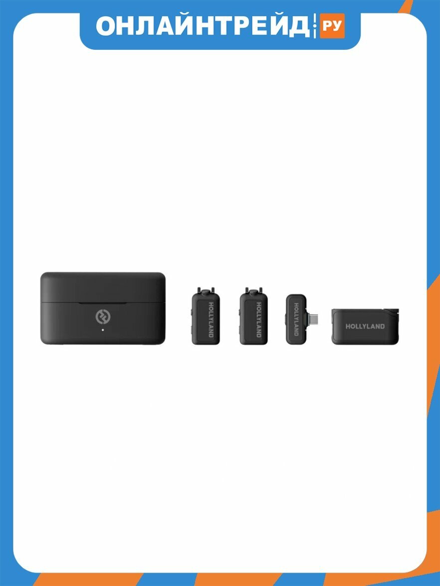 Микрофон Hollyland Lark MAX 2 Combo (Space Gray with Camera RX + USB-C RX)