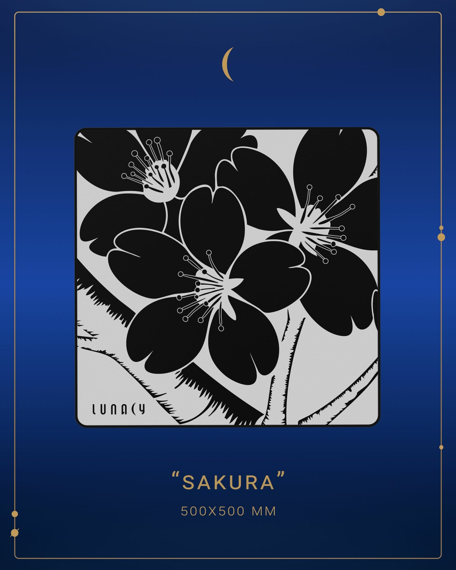 Коврик для мыши Lunacy Slip White Sakura L 500x500 (SDWSL)