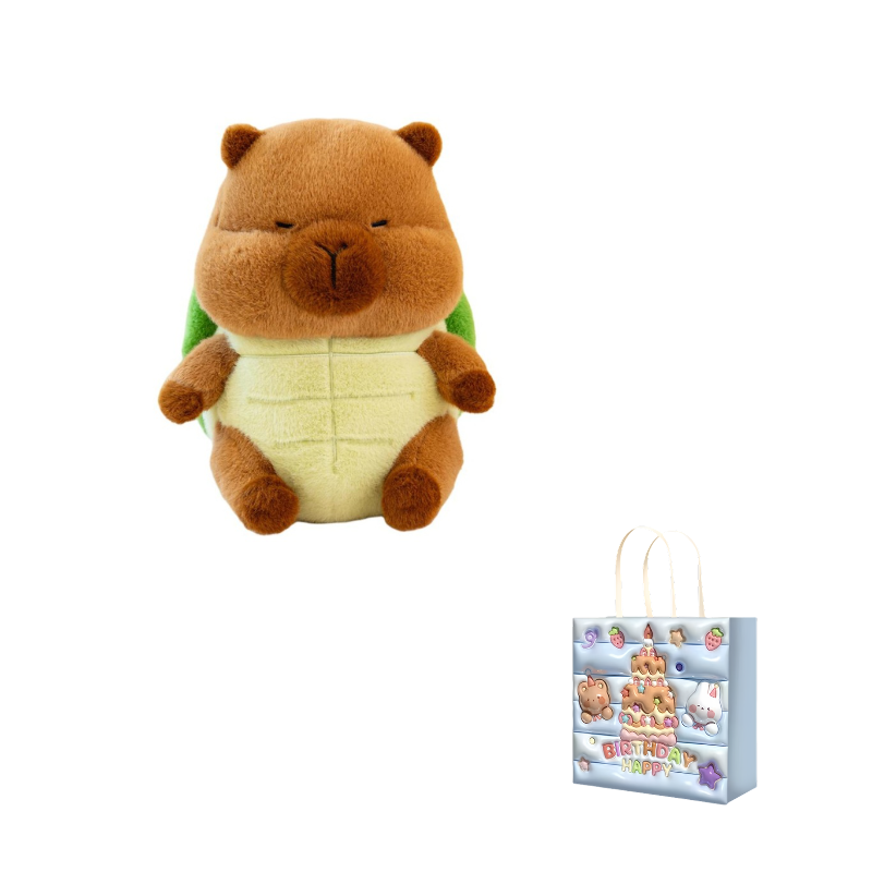 Плюшевая игрушка-трансформер унисекс LOGISTAR Turtle Transformation Capybara, 23CM EU