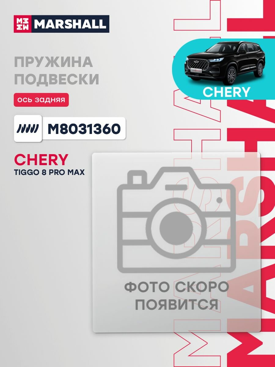 Пружина подвески задняя левая/правая Chery Чери Tiggo Тигго 8 PRO MAX 202000601AA