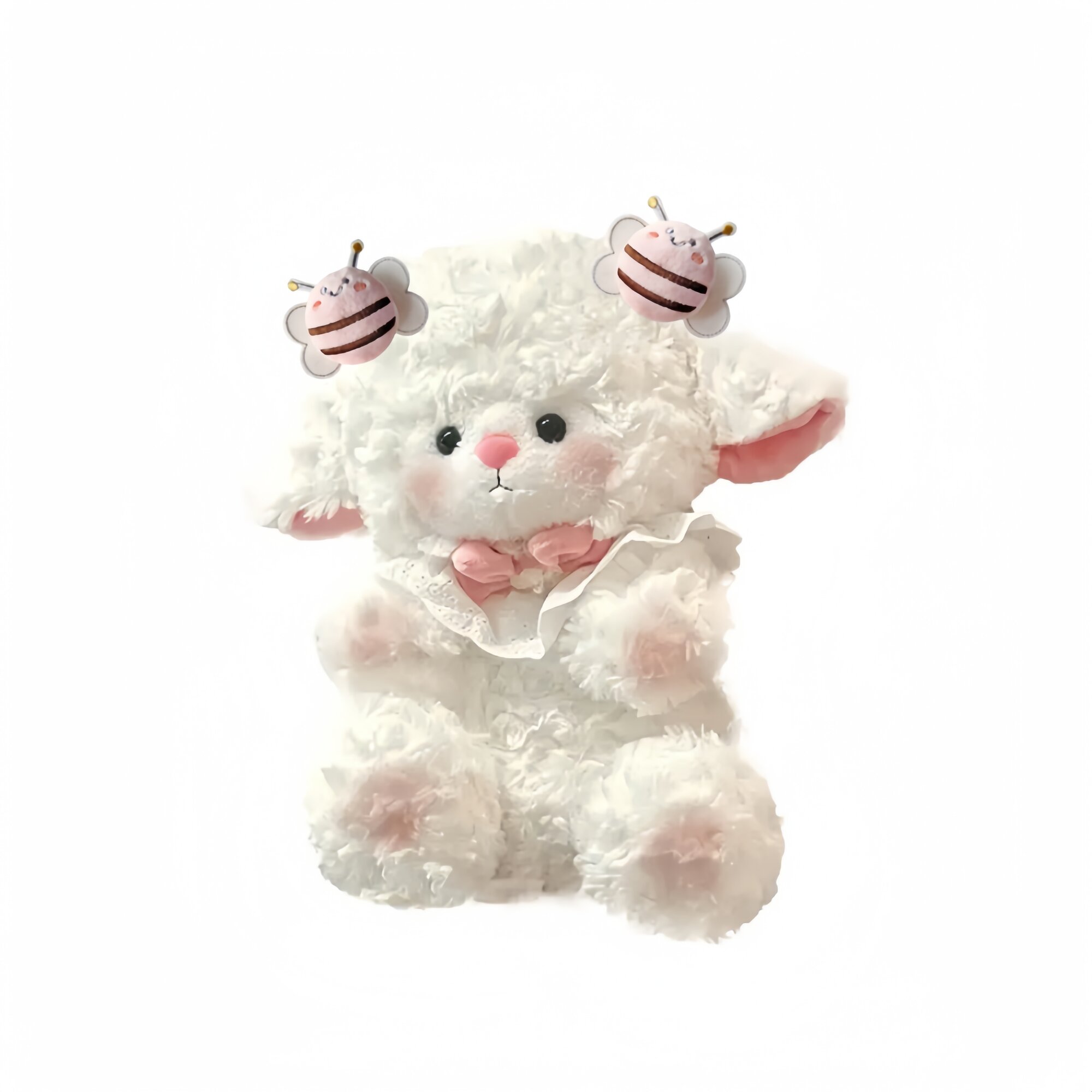 Кукла-овечка унисекс LALABABY H22/32см, 32CM EU, Lamb+Bee Brooch 1 Pair