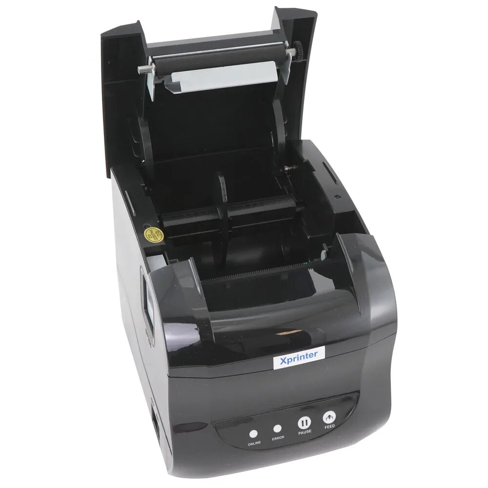 Термопринтер XPrinter XP-365B для печати этикеток и чеков, черный, 80 мм — фото 1
