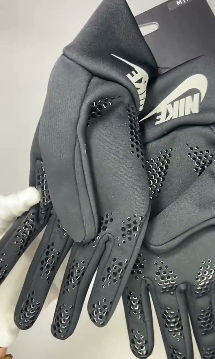 Перчатки NIKE HyperWarm Air Max для мужчин и женщин, размер M, черный — фото 1