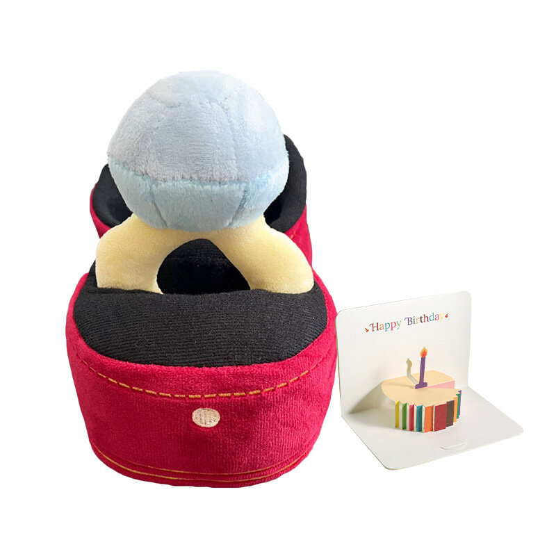 Кольцевая рукавица плюшевая кукла унисекс YIDIANCHAOWAN, 16 см, Plush Ring Set Box+Birthday Cake Greeting Card