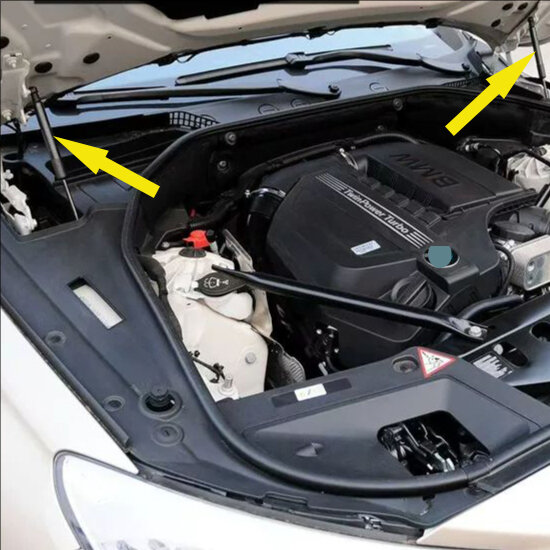 Газовые упоры капота для BMW 5 GT 2009-2017 F07 "Амортизаторы" БМВ 5 GT кузов F07 2 шт