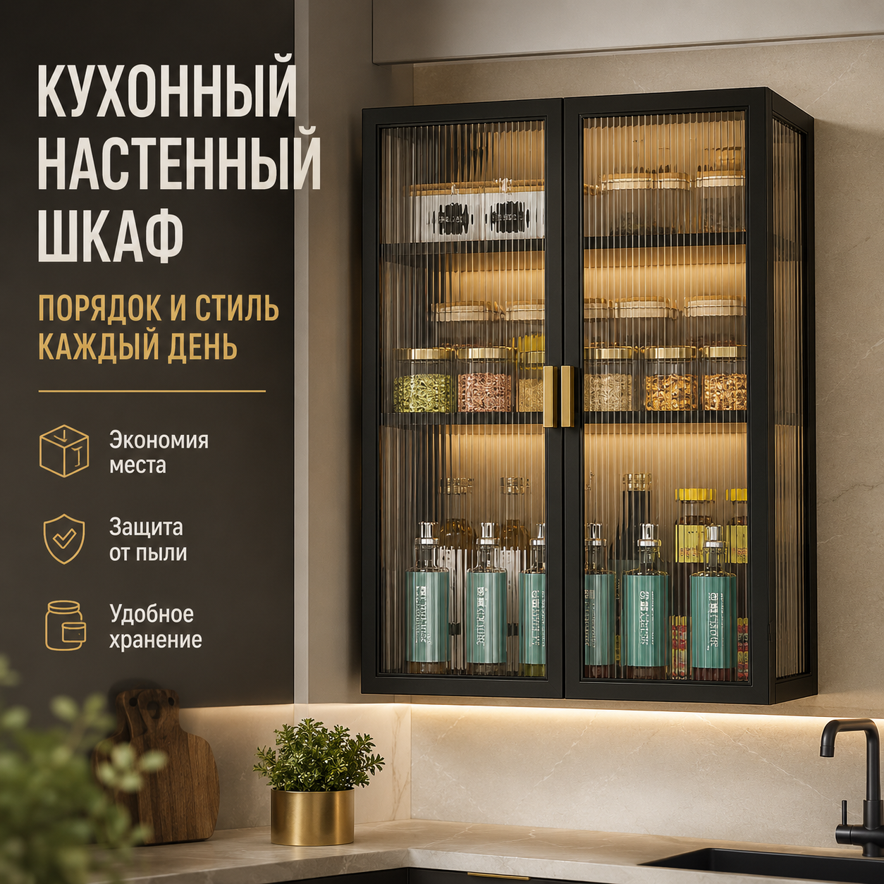 Металлические стеллажи с дверцами, подходящие для столовых, кухонь и ванных комнат