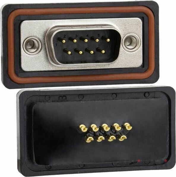 RUICHI DB-9M вилка 9 pin на кабель (пайка), 1шт