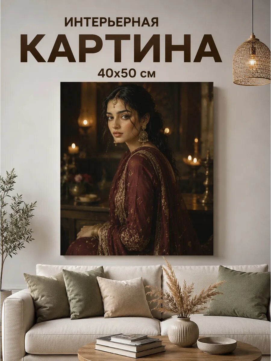 Картина на холсте 40x50 Девушка
