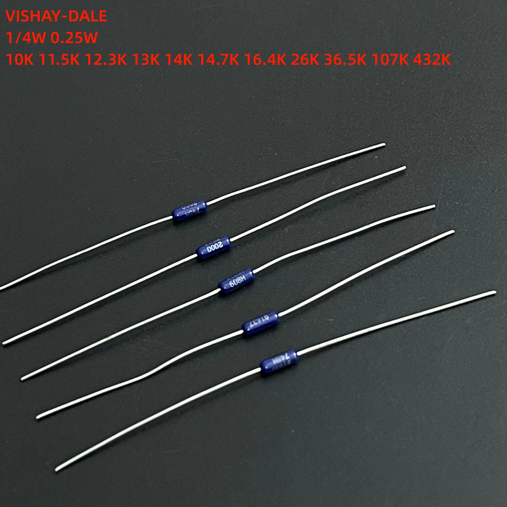 VISHAY 0.25W 432К металлопленочный резистор 10шт цена