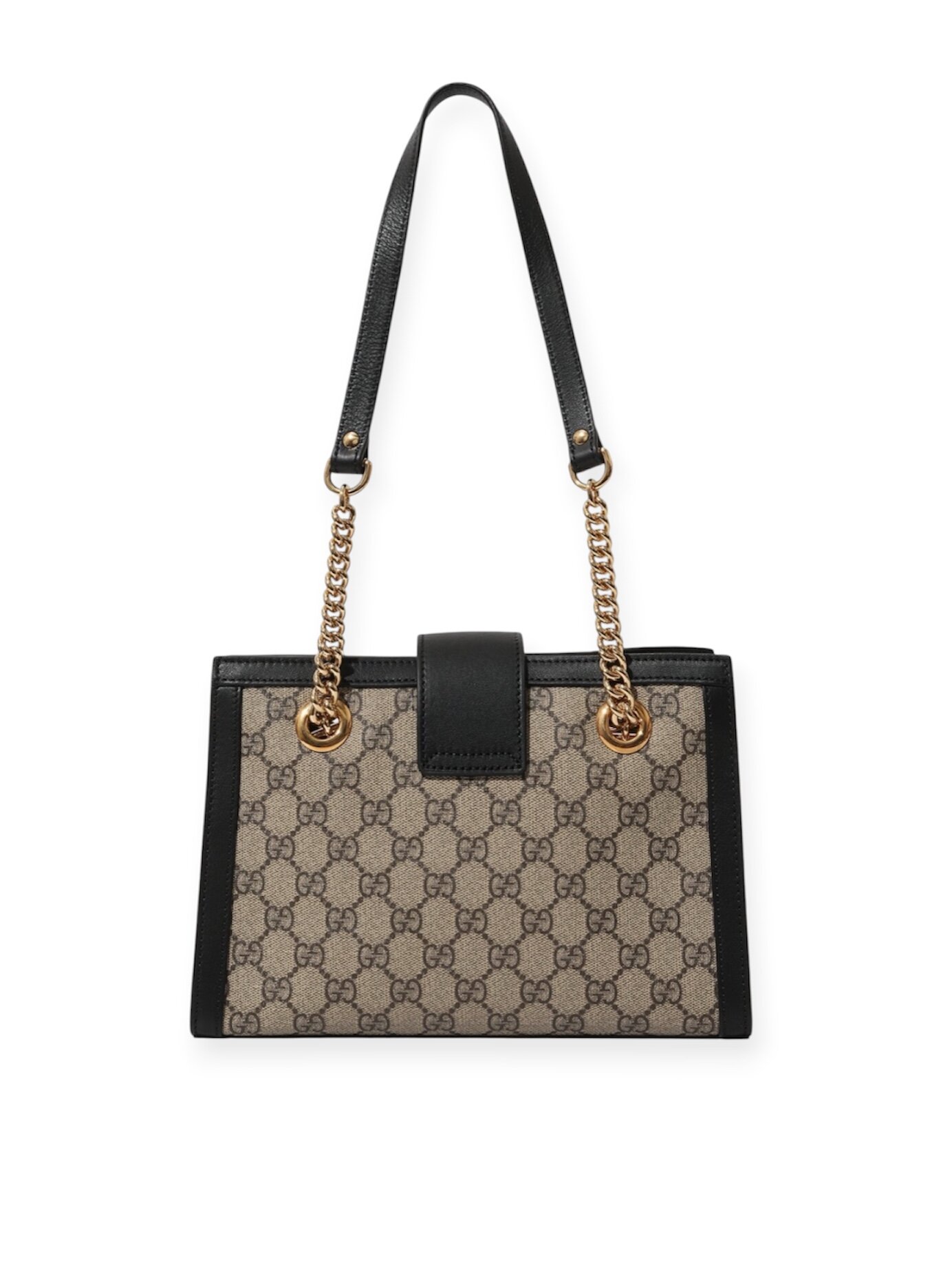 Сумка тоут GUCCI Padlock Mini Tote, бежевый, черный — фото 1