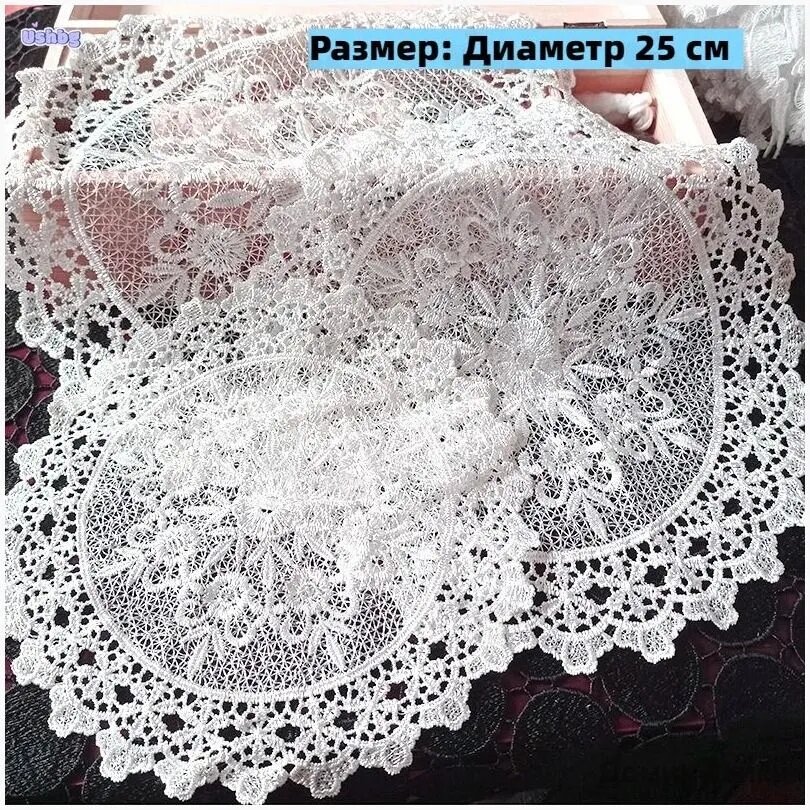 Салфетка сервировочная Полиэстер 25x25см, 1шт.