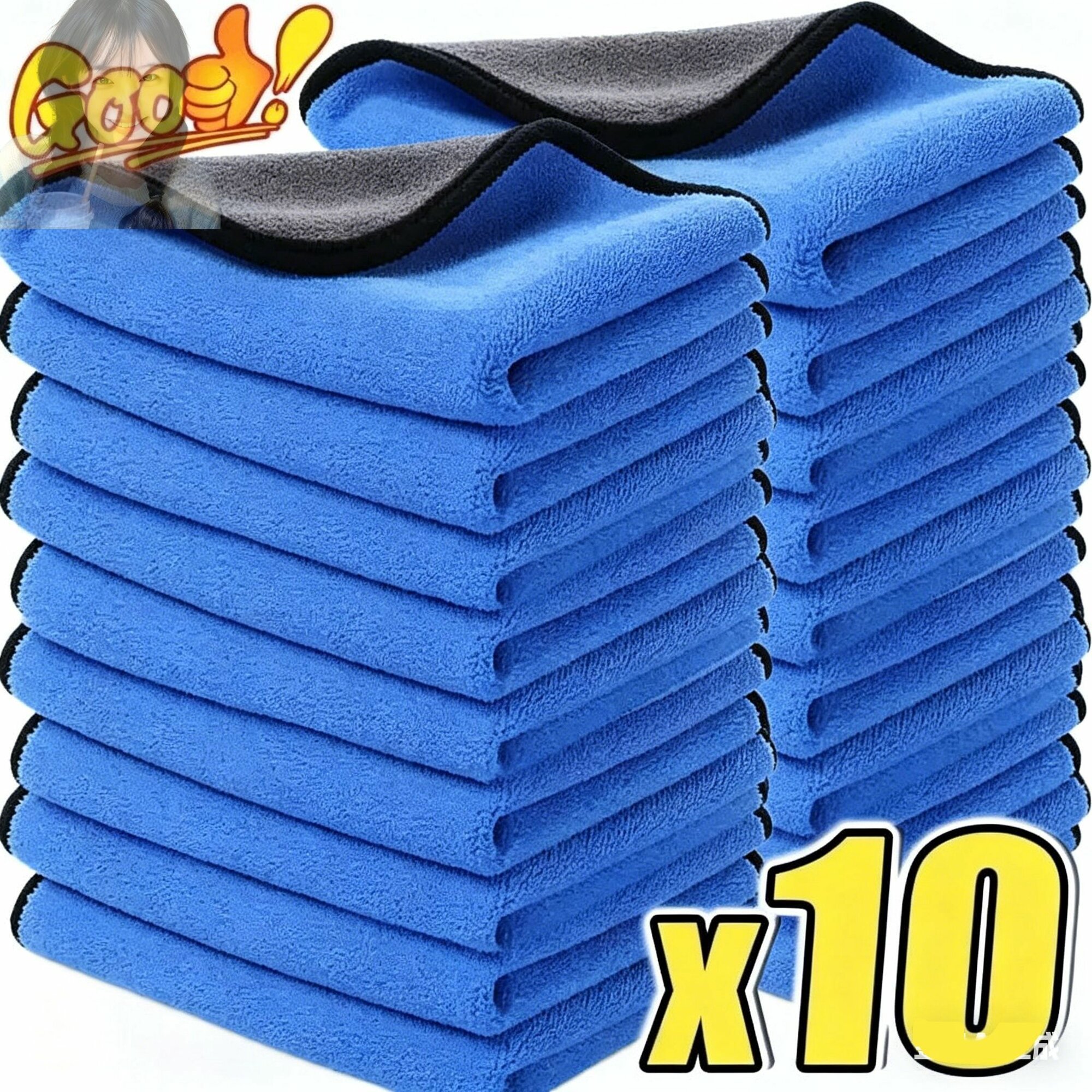 Губка автомобильная, 10 шт.