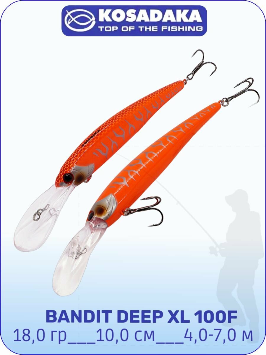 Bandit Deep XL 100F, плав. 100мм 18г 4-7м цв. MRK