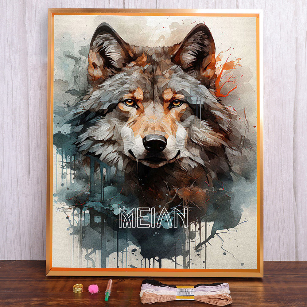 MEIAN Набор для вышивания,30x40CM,11CT,40 цветов