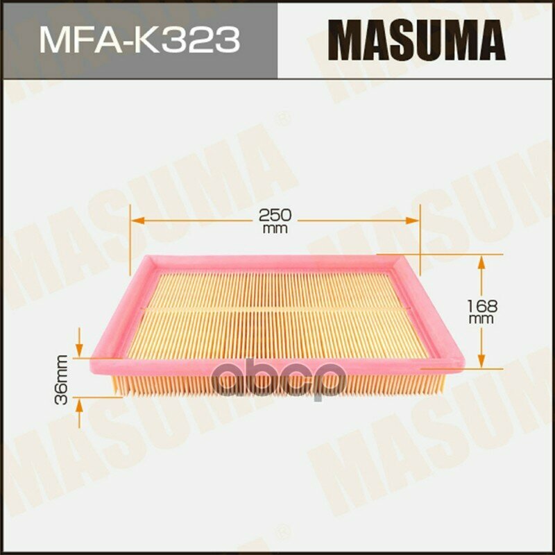 Фильтр воздушный LHD HYUNDAI/ ACCENT RUSSIA/ V1500 03- (1/40) Masuma арт. MFA-K323