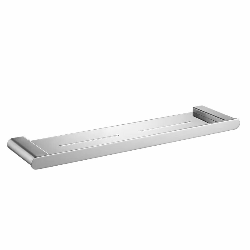 Полка Bagnolux 40/50 см из нержавеющей стали цвета розовое золото Brushed Nickel-40cm