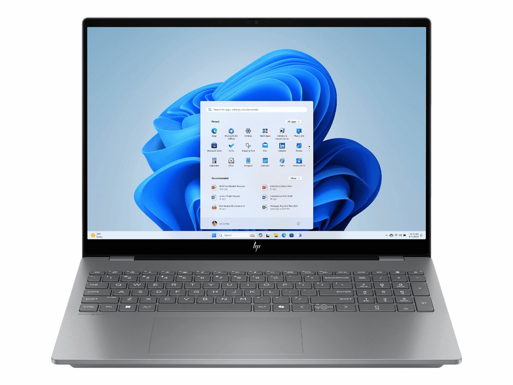 Ноутбук HP OmniBook 7 16-az0062TU 16" (2560x1600) IPS 240Hz, Intel Core 5 220H, 32Гб DDR5, 1Тб SSD, Intel Graphics, Windows 11, серый (BR4J7PA)