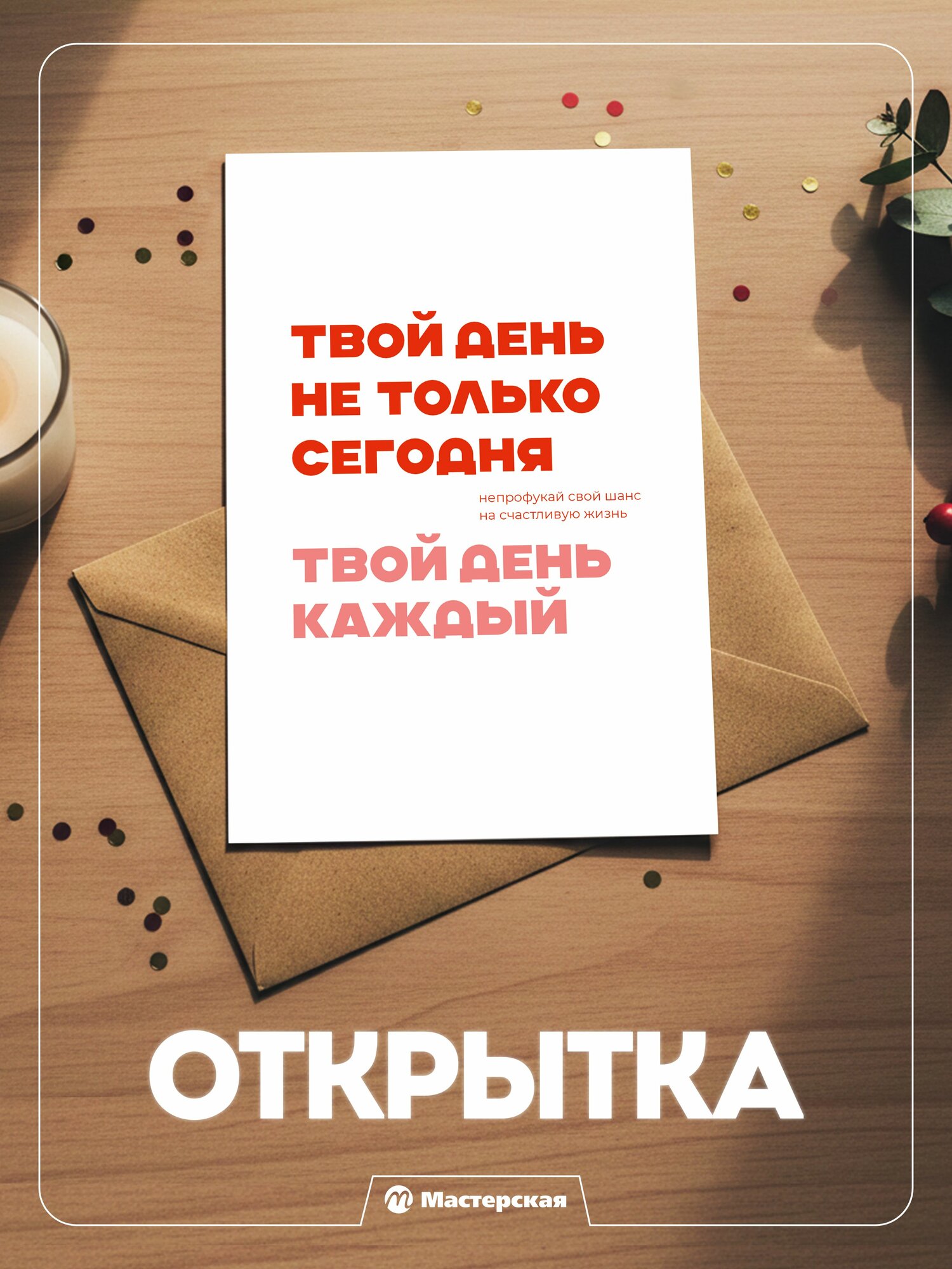 Прикольная мотивационная открытка на любой случай