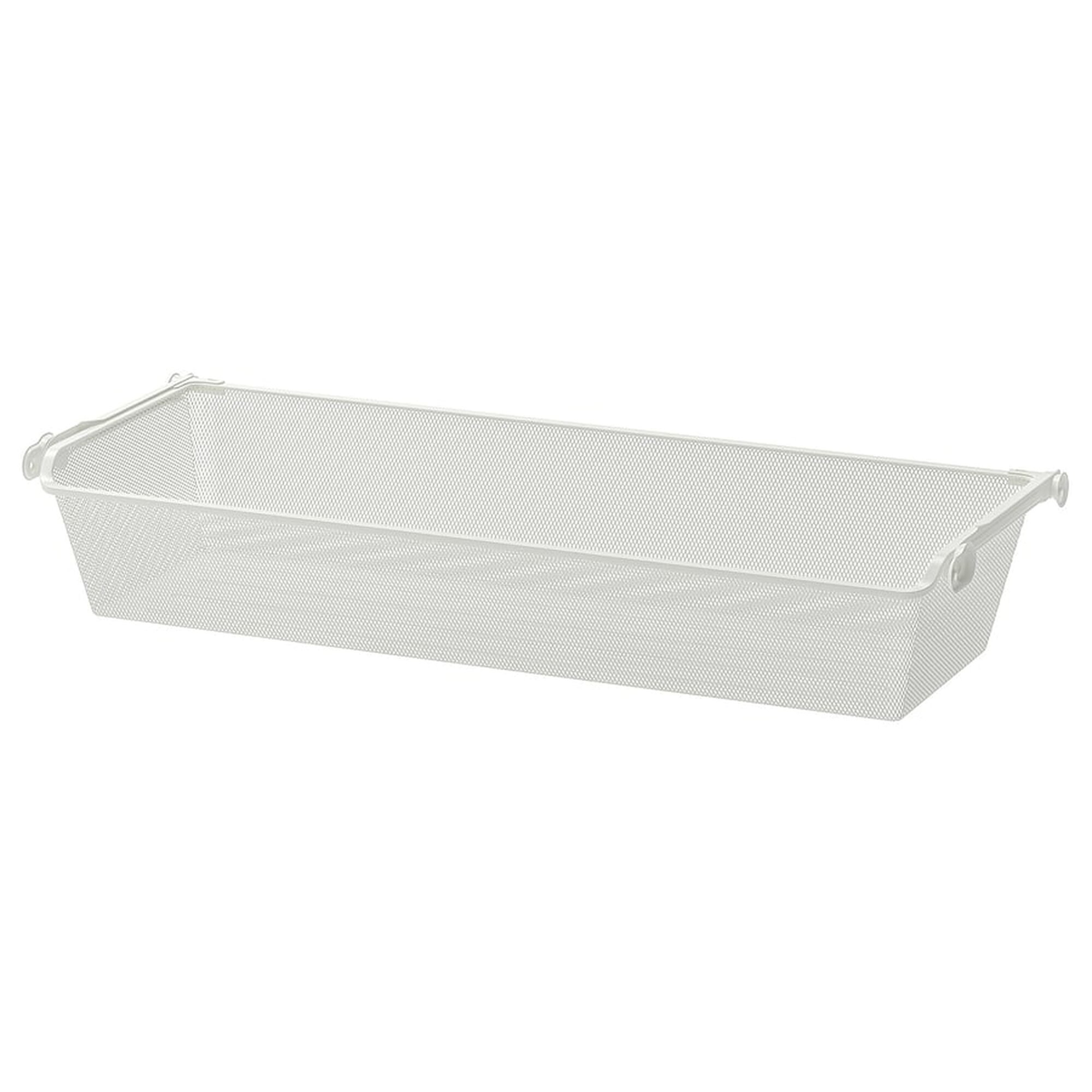 Корзина для хранения IKEA KOMPLEMENT с выдвижной направляющей 190.109.85, белый, 100x35 см