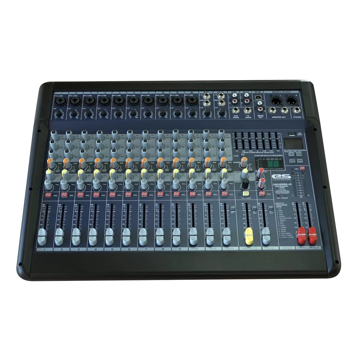 Микшерный пульт EUROSOUND Universe-16 [16-канальный, FX, MP3]