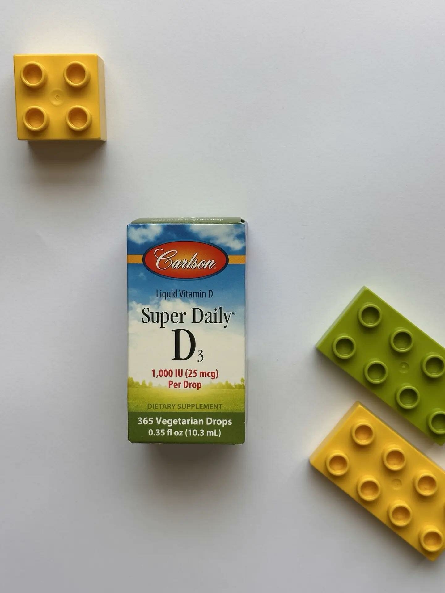 Carlson Labs, Super Daily D3, витамин Д3 25 mcg (1000 me), 365 drop (10.3 ml)