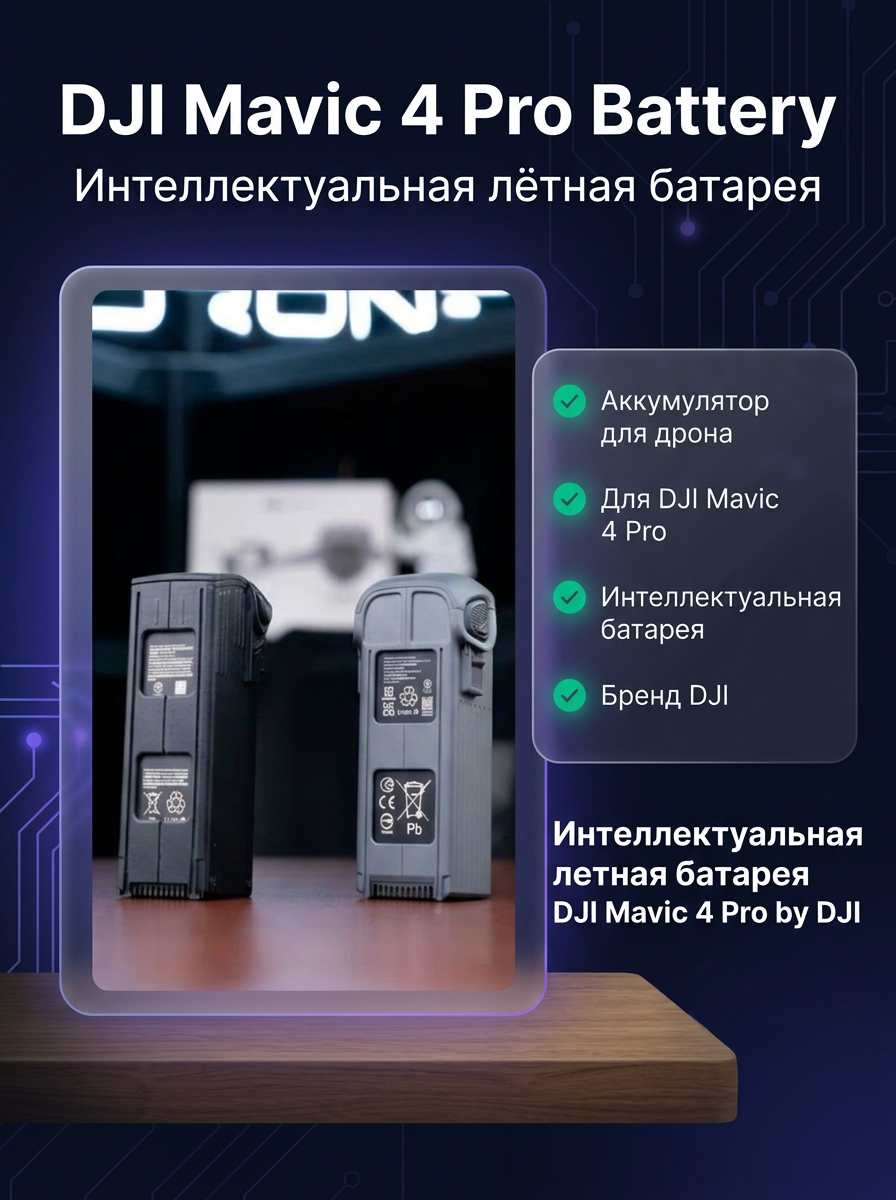 Аккумулятор DJI Mavic 4 Pro, интеллектуальная летная батарея для квадрокоптера
