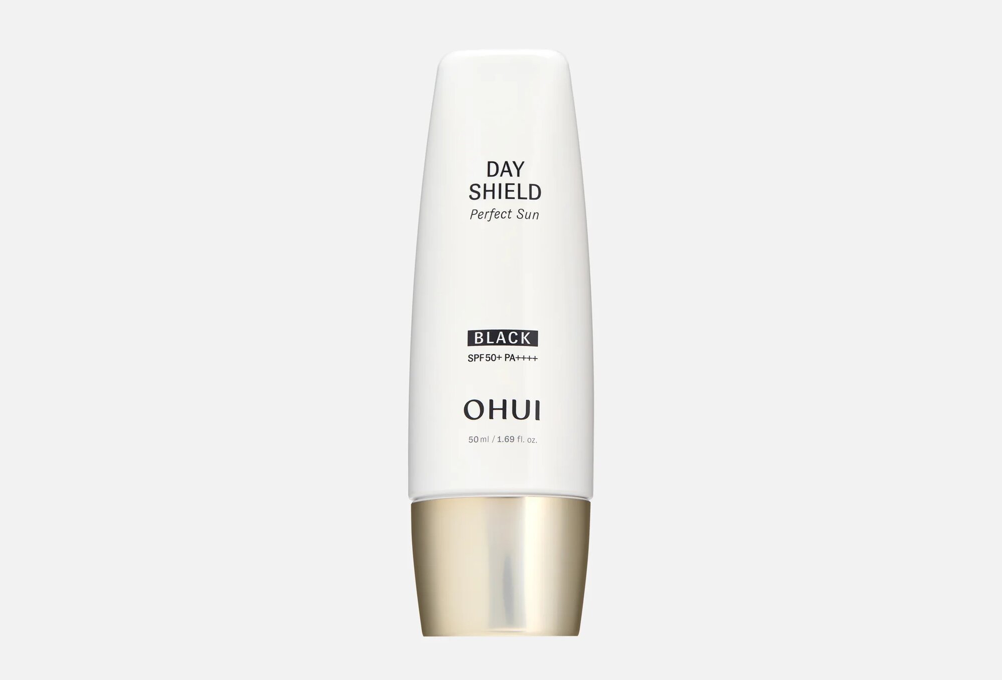 OHUI Day shield perfect sun black Солнцезащитный крем для лица SPF 50+ PA++++ 50мл
